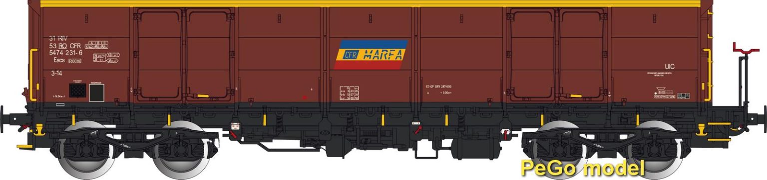 AlbertModell hopper wagons type Eacs (2025) – PeGo model